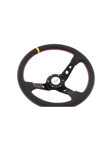 Volant tulipé sport Carbone Slide 2 perforé 350mm - Tulipage 90mm