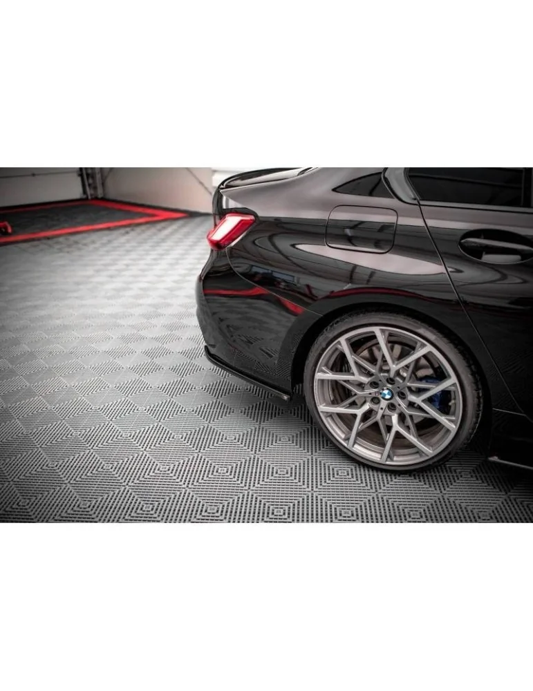 Lame de pare-chocs Latérales Arrière V.4 BMW M340i G20 / G21 - Maxton Couleur Noir Brillant